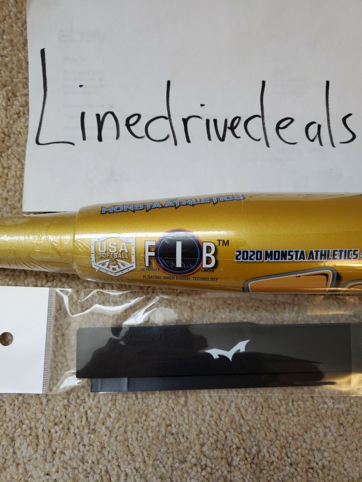 NEW 2020 Monsta GOLD Hype End Loaded 3900 Handle 23oz. ASA/USA Softball ...