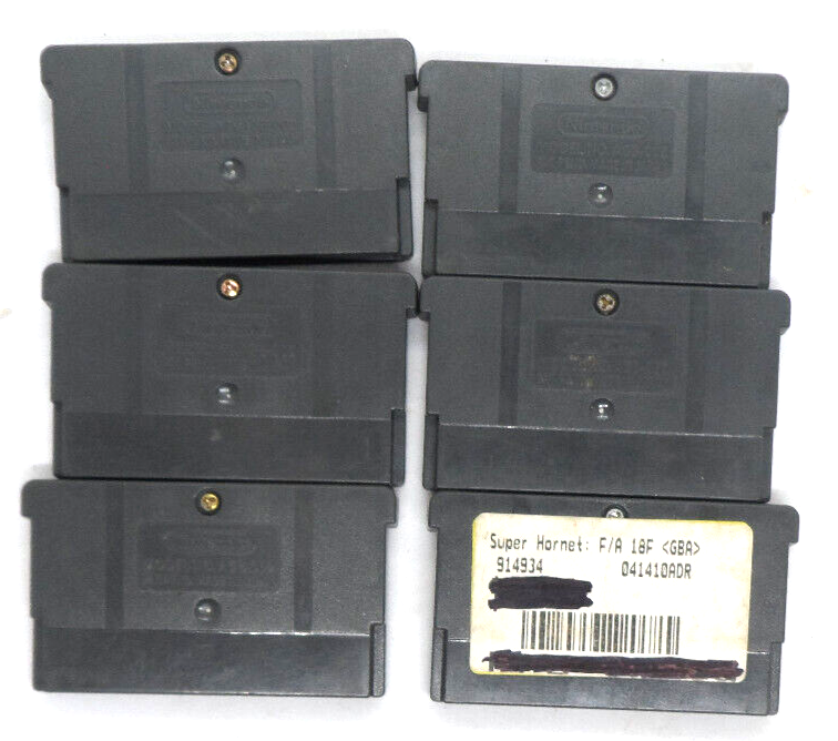 Game Boy Advance Game Lot-Pac Man,Scooby Doo,Frogger's Adv,Monster Inc ...