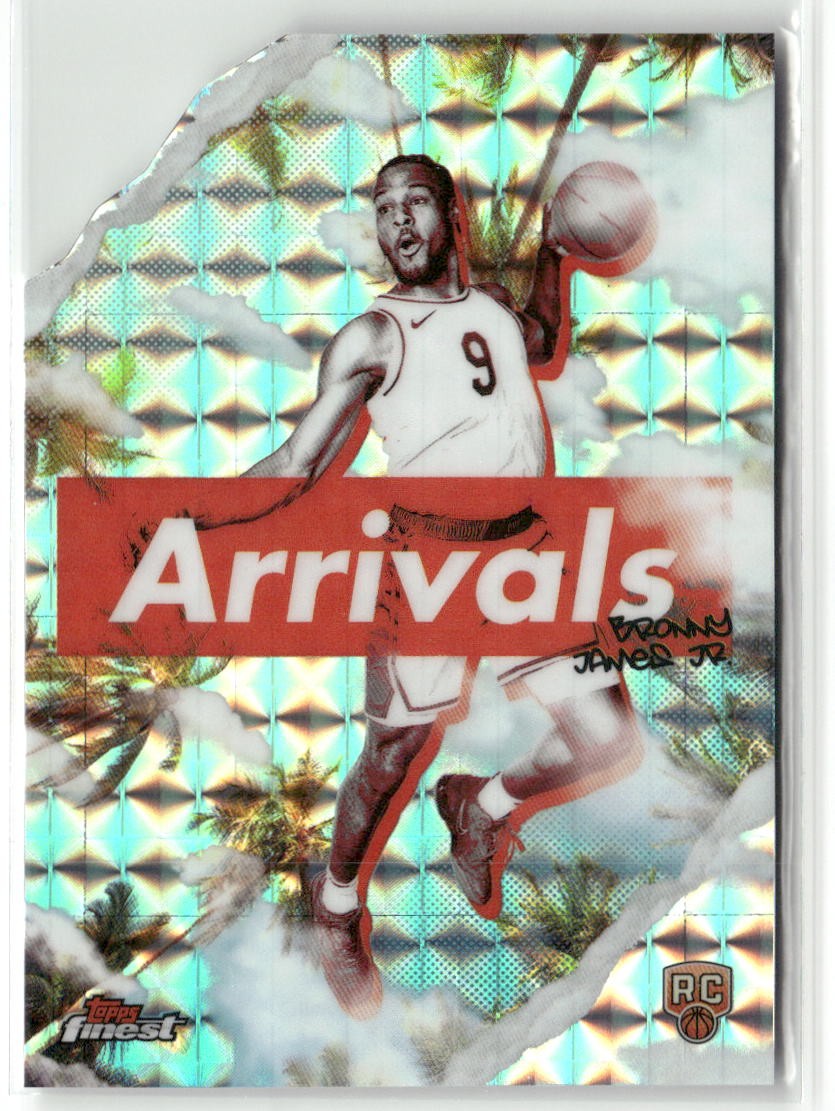 2024-25 Finest #A-2 Bronny James Jr. Arrivals Geometric Refractor | eBay