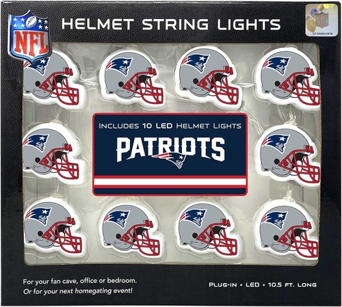 NFL LED New England Patriots Football Helmet String Night Christmas ...