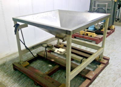 10ft³ Stainless Steel Open Top Unloading Hopper | eBay