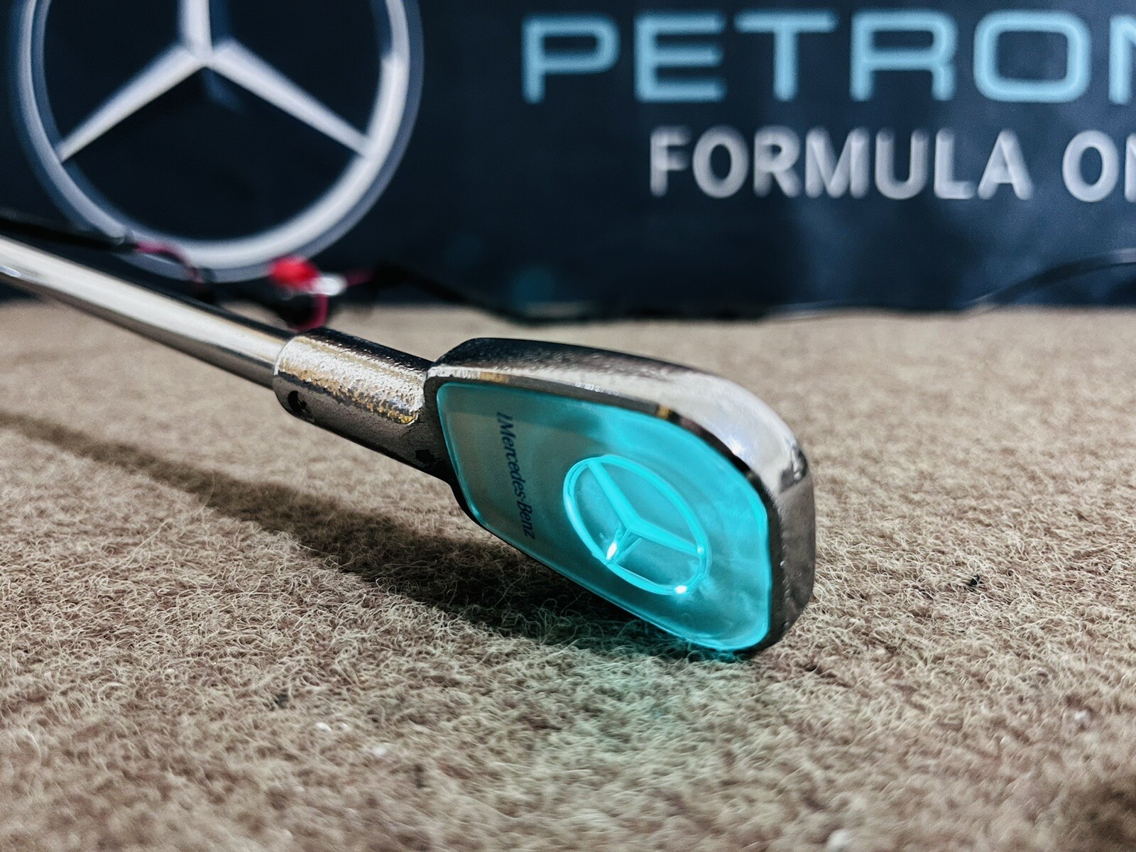 Original Mercedes W126 W124 W140 Flag Pole Parking Backlit Chrome ...