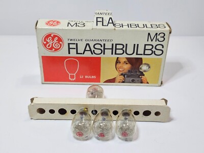 General Electric M3 Flash Bulbs NOS Box of 4 FREE SHIPPING | eBay