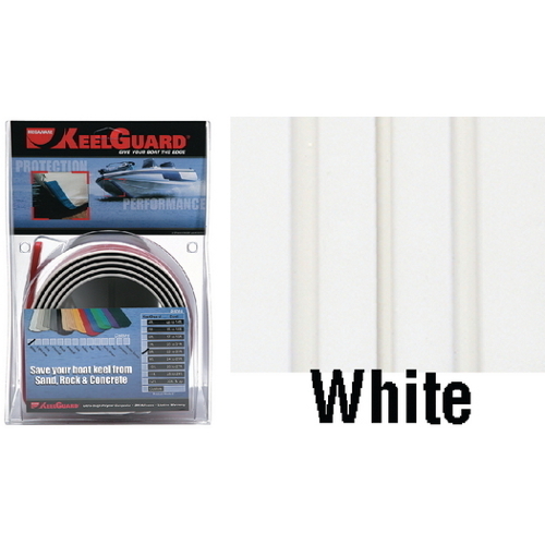 KeelGuard 6 Ft White Keel Guard for 17 - 18 Ft Boats - Perfect for ...