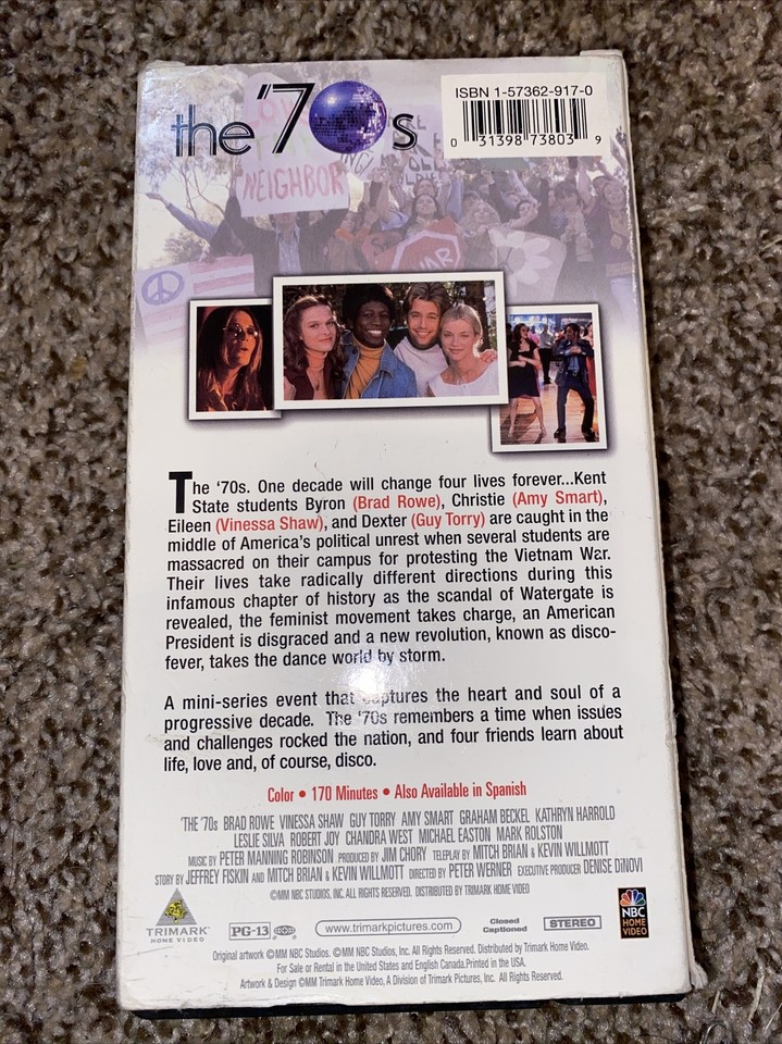 The 70s VHS 2000 Brad Rowe Vinessa Shaw Amy Smart Mini-Series AA82 ...