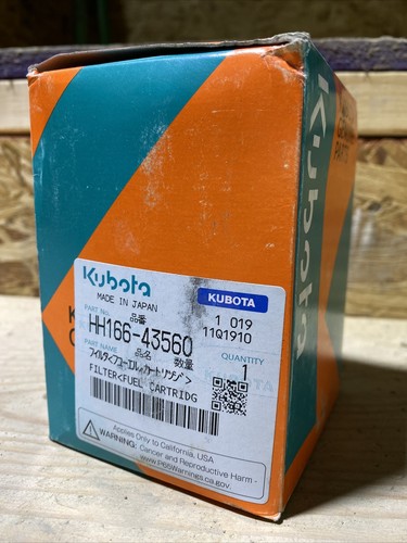 Kubota HH166-43560 Fuel Filter Cartridge | eBay
