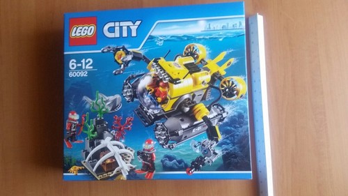 LEGO 60092 CITY Ocean SUBMARINE Submersible MiniFigs explorer of the ...