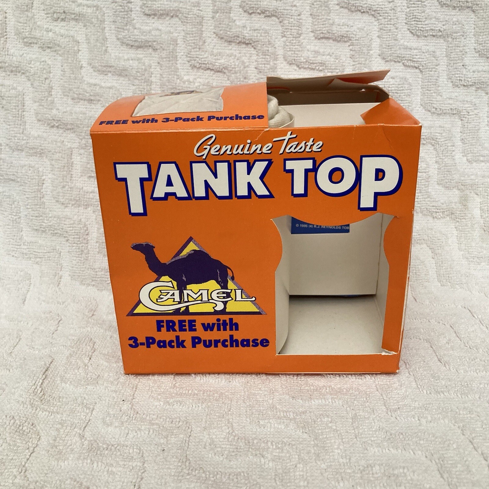 VTG 1995 Camel Cigarettes Genuine Taste Tank Top XL N… - Gem