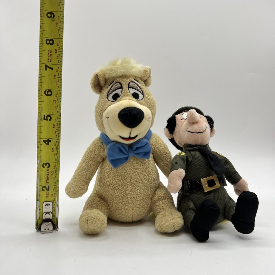 Yogi Bear Boo Boo & Ranger Smith Plush Stuffed Animals Hanna Barbera ...