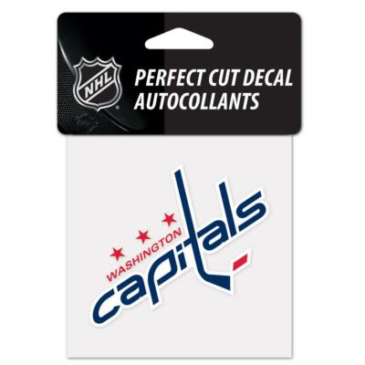 Washington Capitals 4"x4" Perfect Cut Car Decal [NEW] NHL Auto Sticker ...