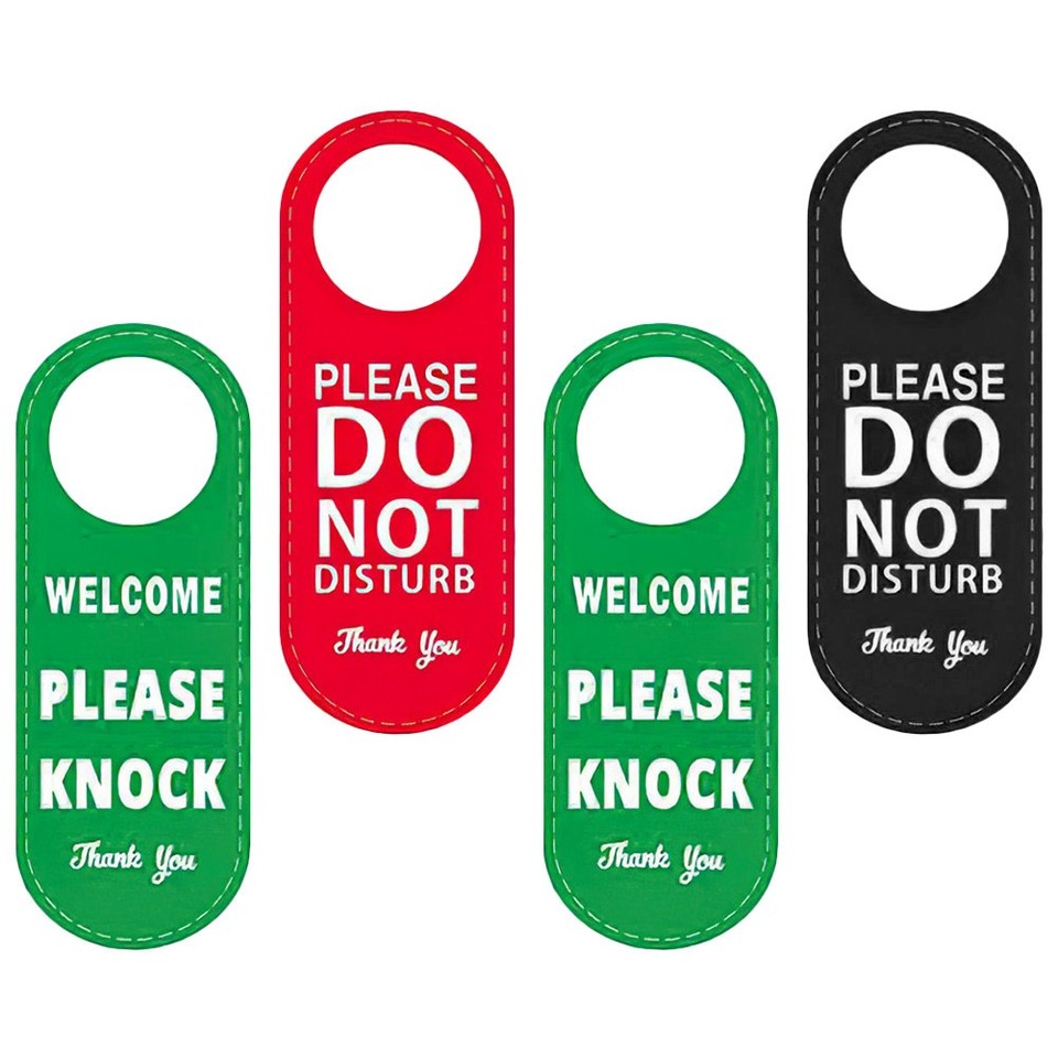 2 Pcs Office Door Signs Double Side Door Hanger Please Do Not Disturb ...