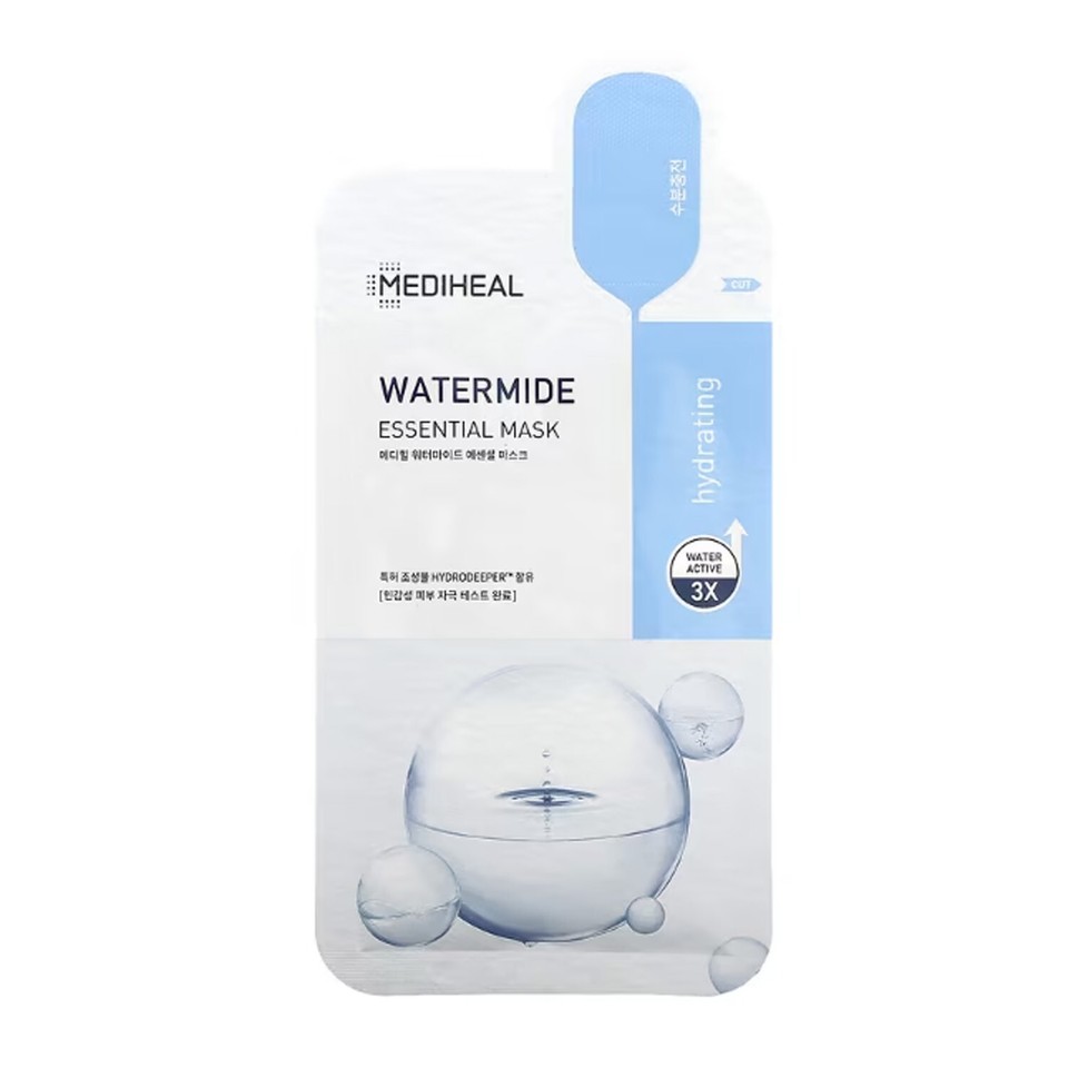 [Mediheal] Watermide Essential Face Mask 4 Sheets, Korean Face Mask, US ...