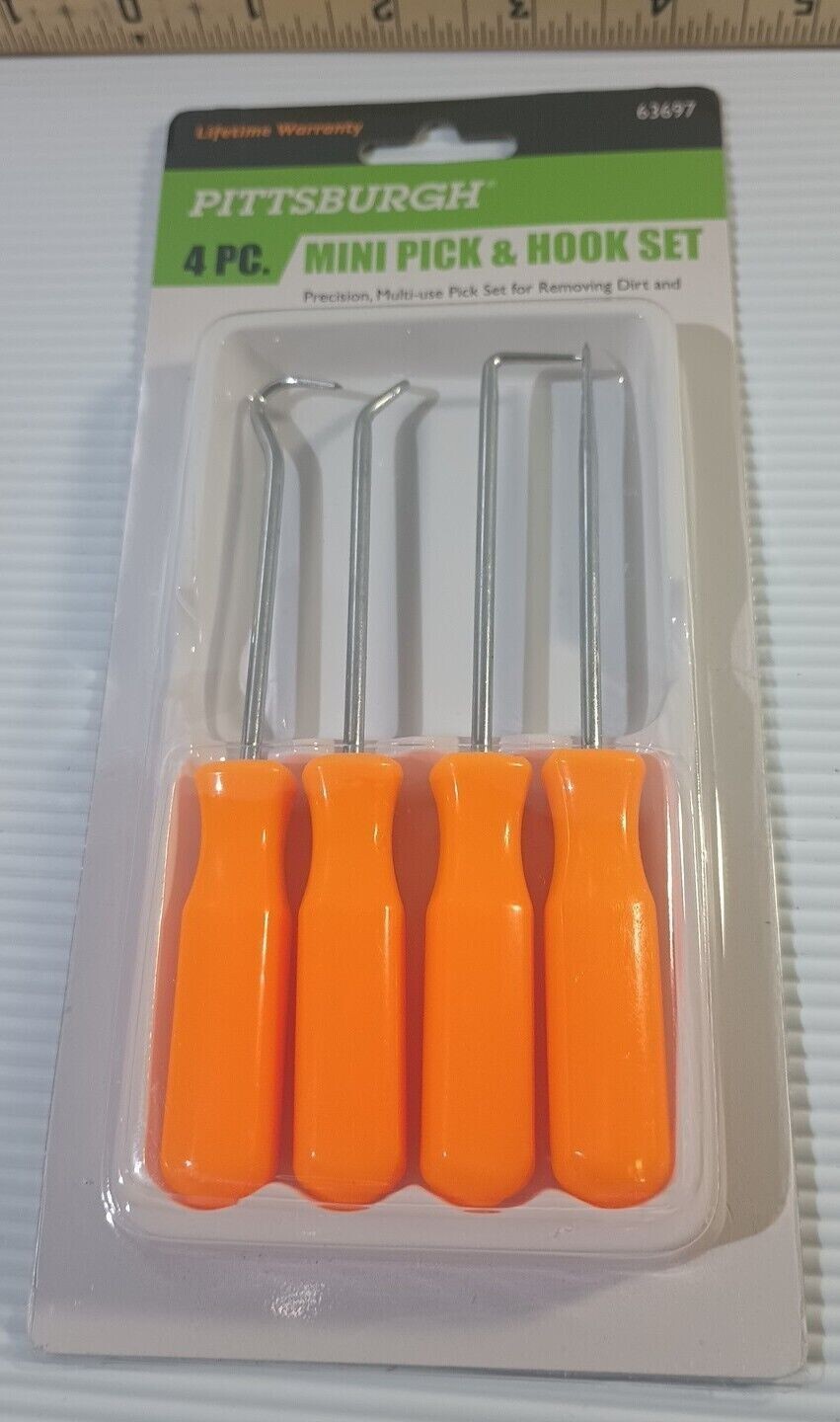 NEW Pittsburgh Mini Pick and Hook Set. 4-pc Precision, Multi -Use FREE ...