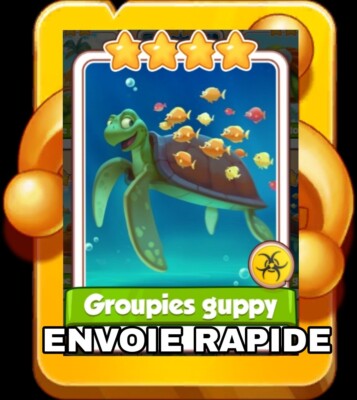 Groupies Guppy 1 X carte set Journée de la Tortue Coin master | eBay ...