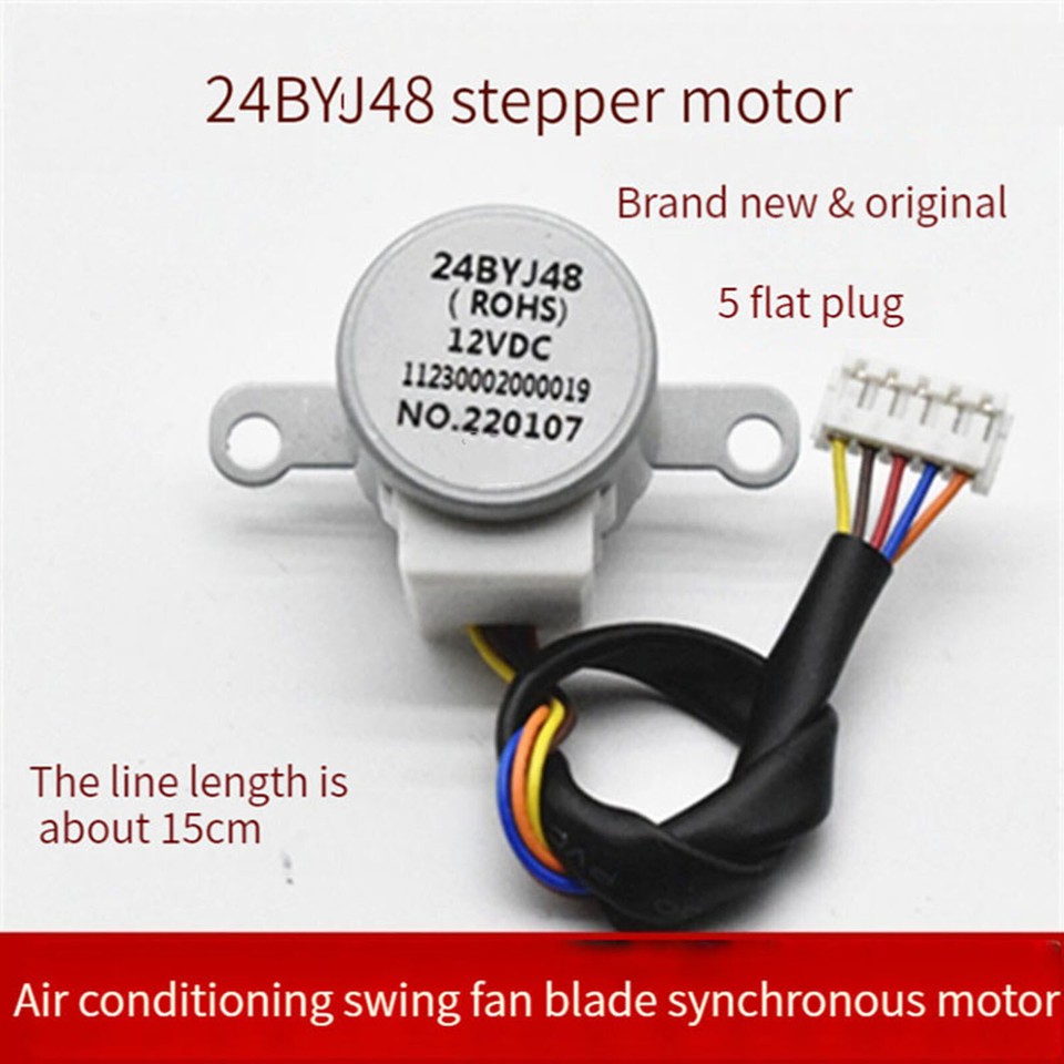 24BYJ48 Stepper Motor for AUX Air Conditioner Swing Fan Blade ...