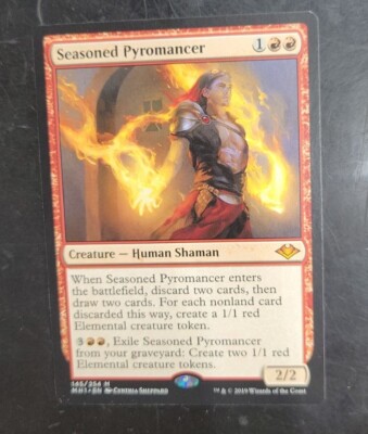 MTG Seasoned Pyromancer Modern Horizons 145/254 Regular Mythic | eBay