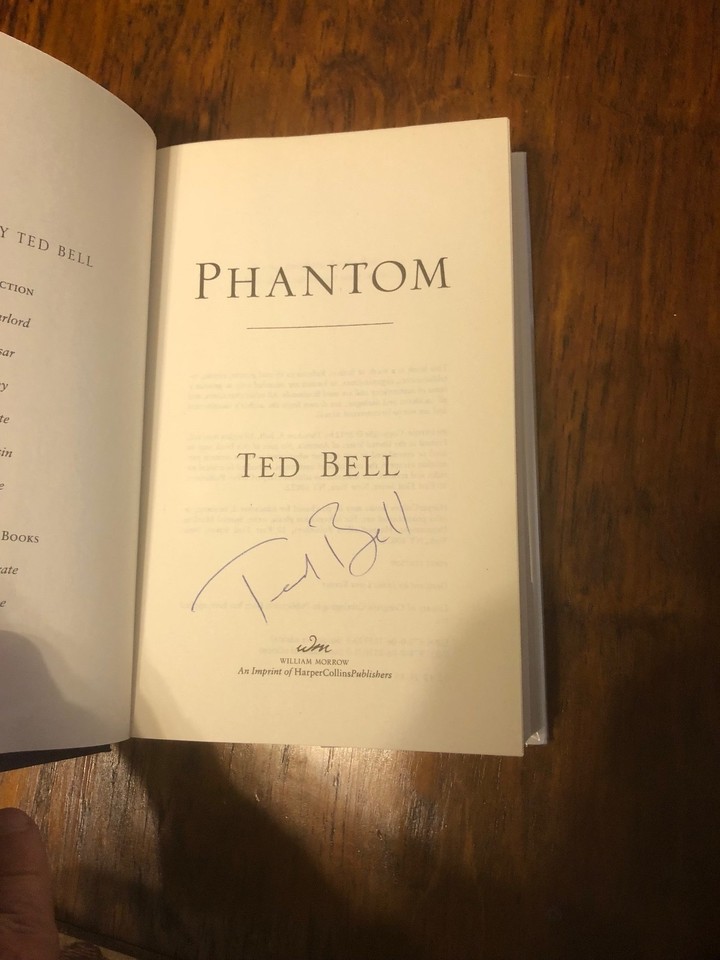 Ted Bell~PHANTOM~SIGNED 1ST Edition 9780061859304| eBay
