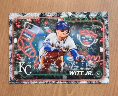 2024 Topps Holiday Bobby Witt Jr. Holiday Tree Parallel Variation Rare ...