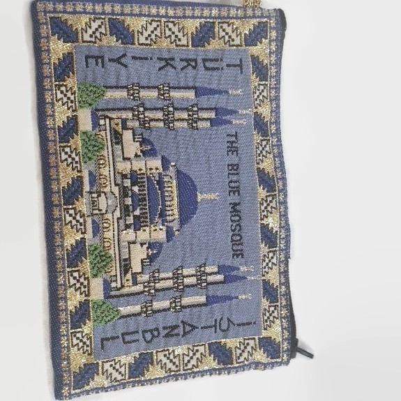 Small Coin Purse Turkish Tapestry Istanbul Blue Mosque Design on both ...