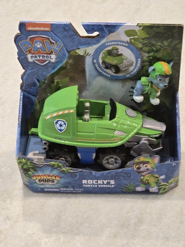 Paw Patrol Jungle Pups Rocky Turtle Vehicle New | eBay
