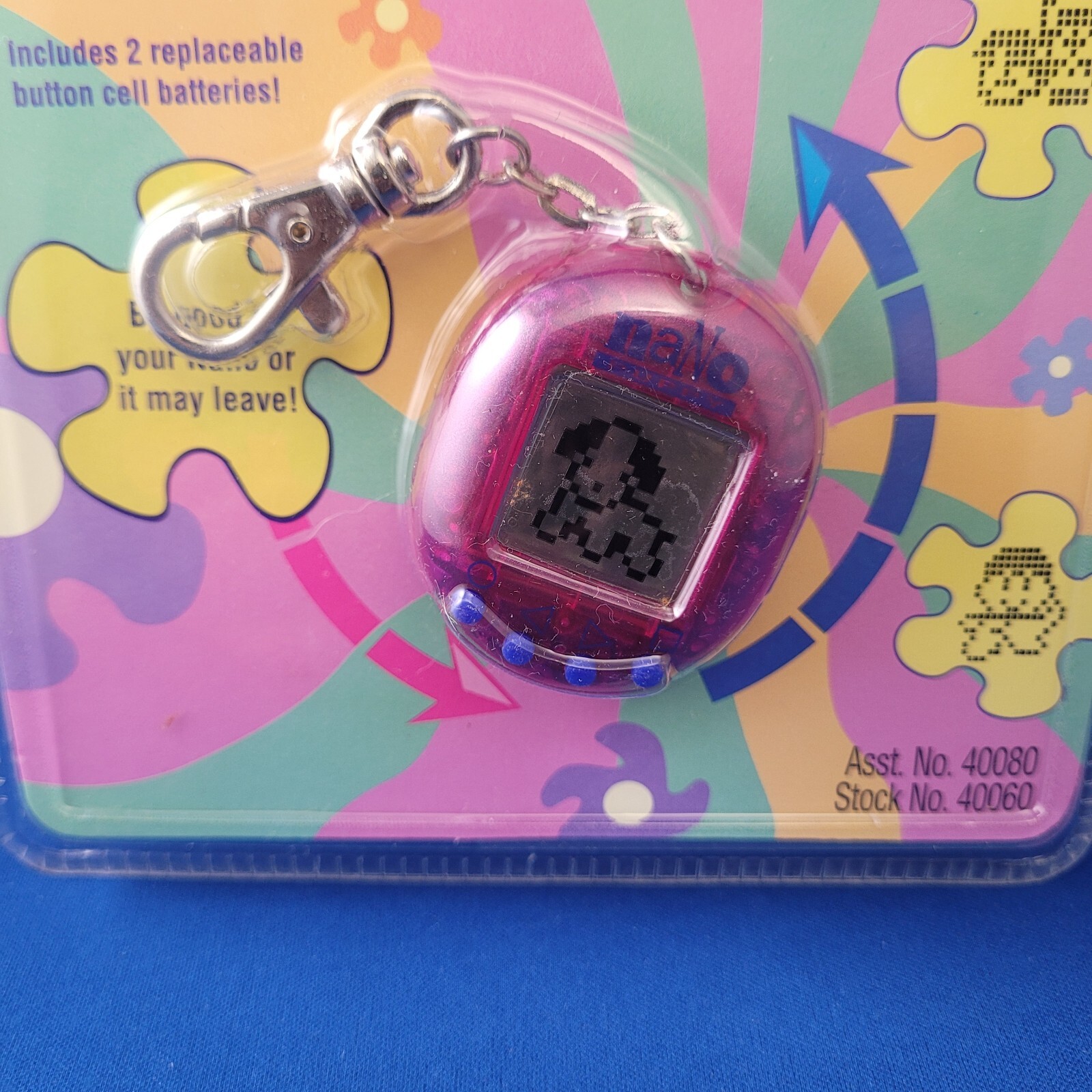 NEW VTG Playmates Nano Puppy Electronic Digital Handheld Toy Game Pink ...