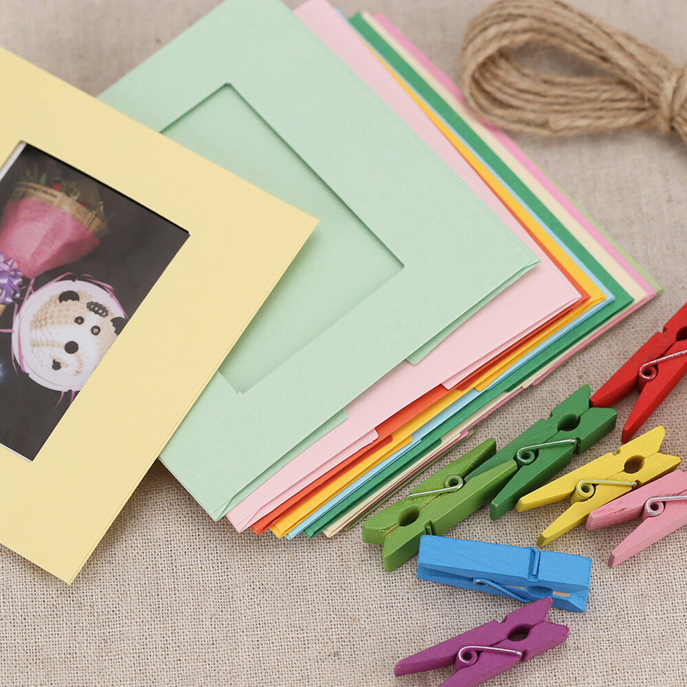 3" Photo Picture Wall Frame Clip Clamp String Rope 3 in1 for Fuji 8/8s ...