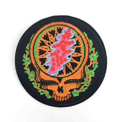 Brain Embroidered Human Skull Iron on Patch 1828 | eBay