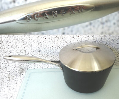 Scanpan Professional - 3 Qt Covered Saucepan, titanium ceramic, made in ...