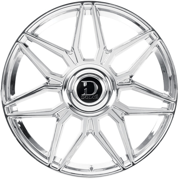 (Set of 4) Dolce Luxury Verona 22x9.5 6x135/6x5.5" +35mm Chrome Wheels ...