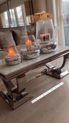 Marble Coffee Table New White Arianna 120cm X 60cm X 42cm | eBay UK