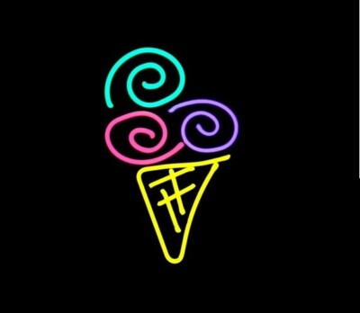 24"x14" Neon Sign Gelato Open Light Lamp Glass Tube Workshop Garage ...