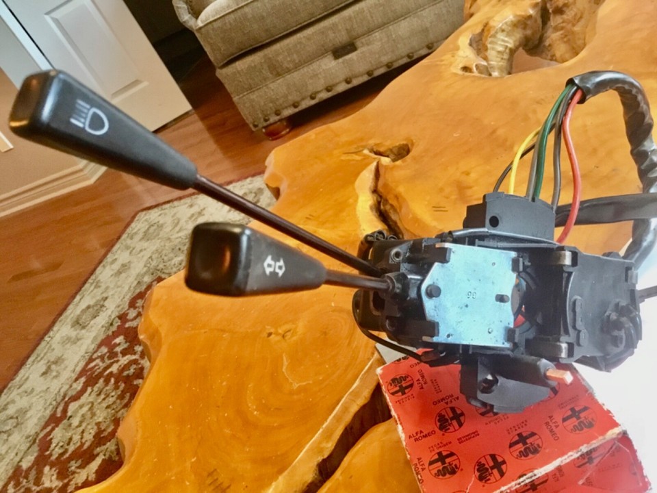 Alfa romeo spider S3 JAEGER turn signal ,lights, wiper switch 1986-1989 ...