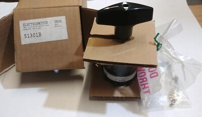 NEW Electroswitch 51301B Rotary Switch Electro Switch Black Handle | eBay
