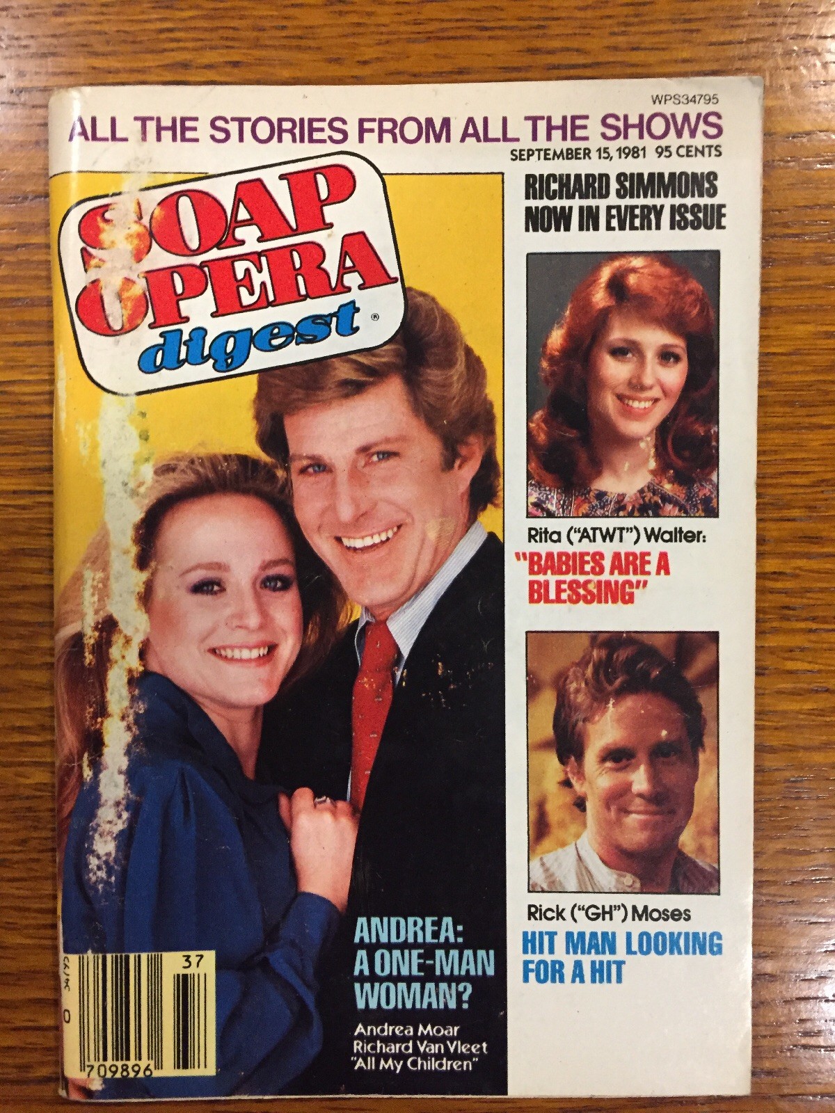Soap Opera Digest Magazine September 1981 - Andrea Moar, Richard ...