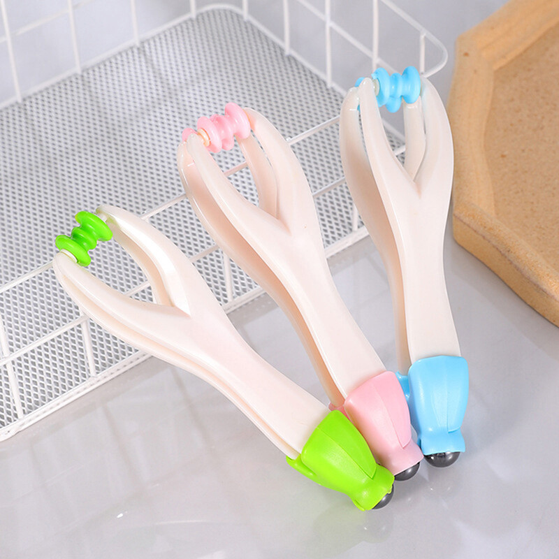 1PC Hand Finger Massager Acupressure Dual Roller Plastic Massage ...