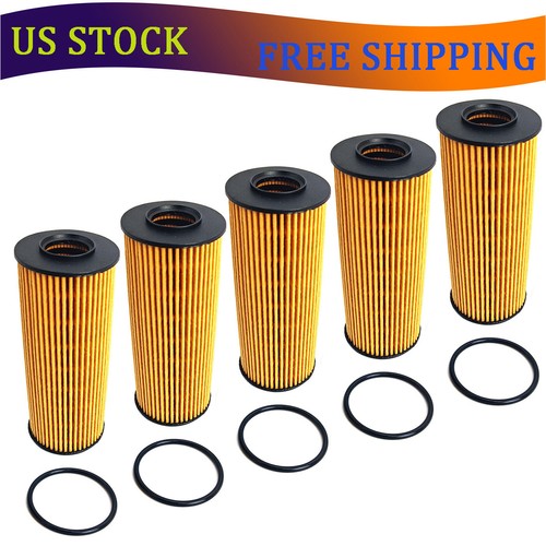 Set of 5 Pcs Engine Oil Filter 68079744AB For 2011-2013 DODGE CHRYSLER ...