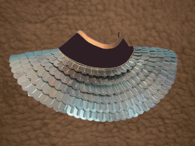 Medieval Scale Armor Collar | Metal Shoulder Pauldron for LARP, Cosplay ...