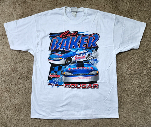 Vintage Carl Baker Shirt Mens XL Drag Racing Summit IHRA Motorsports ...