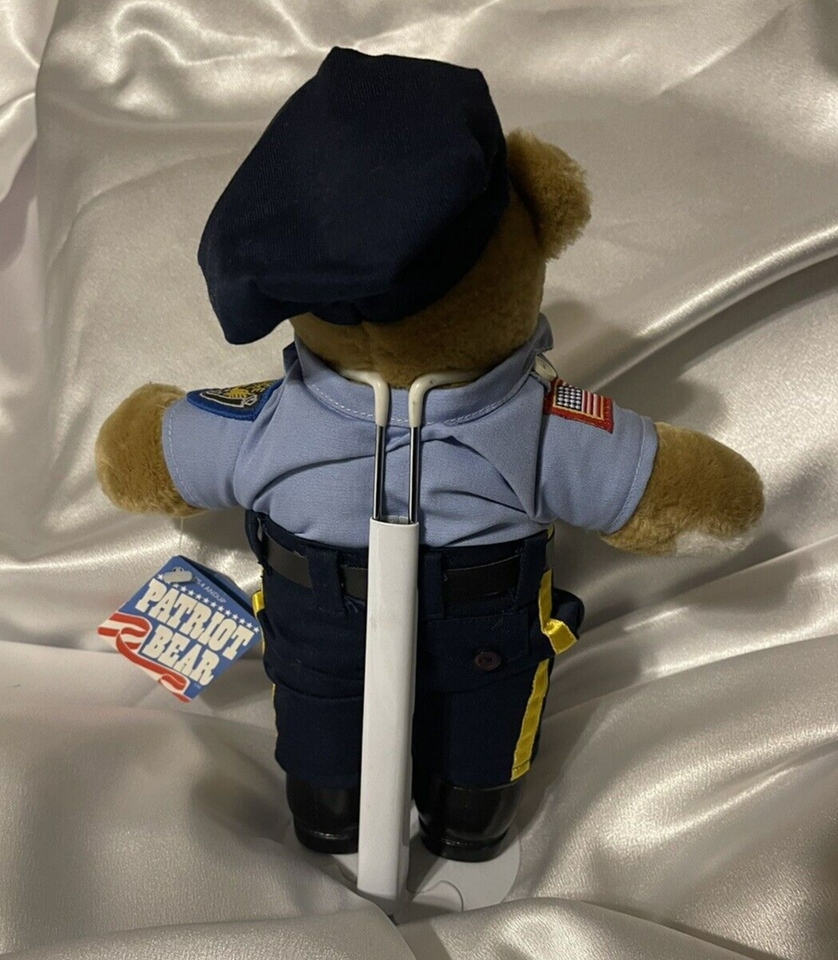 Patriot Bear Police Officer Pistol Expert JJ Wind 1994 Teddy Bear NWT ...