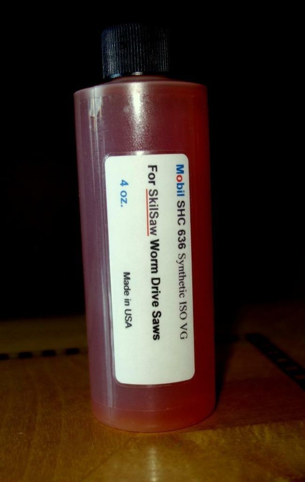 Worm Drive Saw Lubricant Oil 4 oz "Mobil SHC 636" Synthetic / for ...