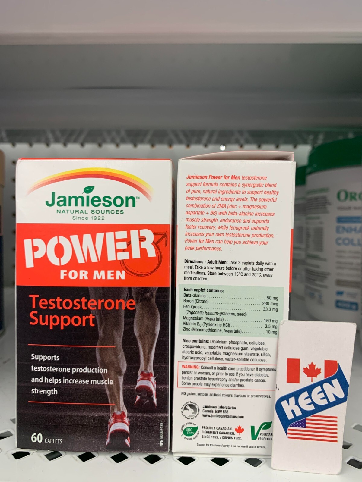 QTY:5)Jamieson Power for Men Testosterone Support Supplement 60 Caplets ...