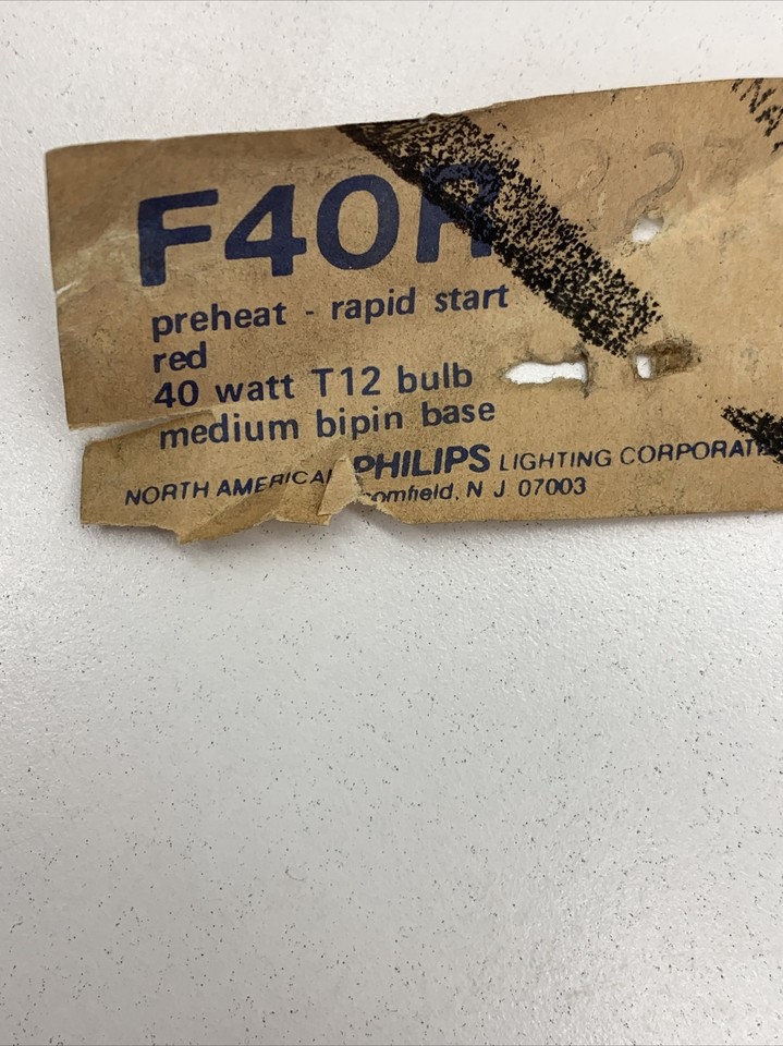 (4-Pack) Philips F40R Red Fluorescent Rapid Start Lamp Light Bulb ...