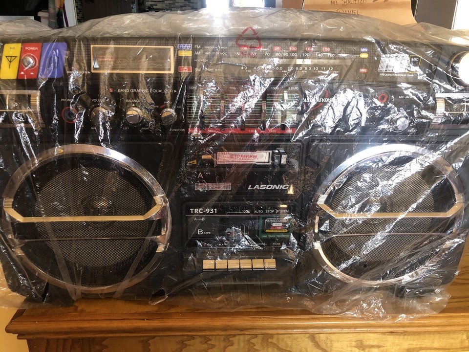 Lasonic TRC-931 Boom Box Ghetto Blaster Cassette Players Open Box | eBay