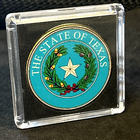 Great State of Texas USA State Seal Colorized Collectible Challenge ...