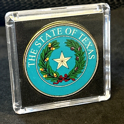 Great State of Texas USA State Seal Colorized Collectible Challenge ...