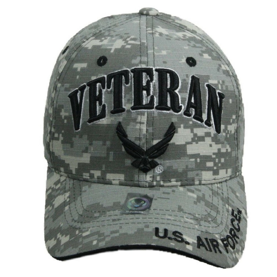 US Air Force Baseball Cap USAF Veteran Retired Camouflage Official ...