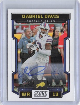 2023 PANINI SCORE *AUTOGRAPH* #263 GABRIEL DAVIS BUFFALO BILLS | eBay