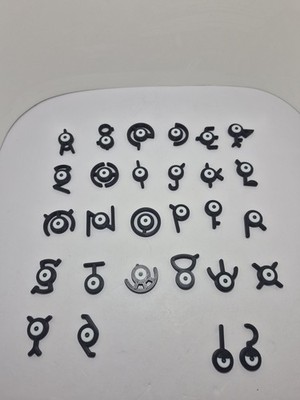 The Unown Complete Alphabet Magnets From Pokemon | eBay