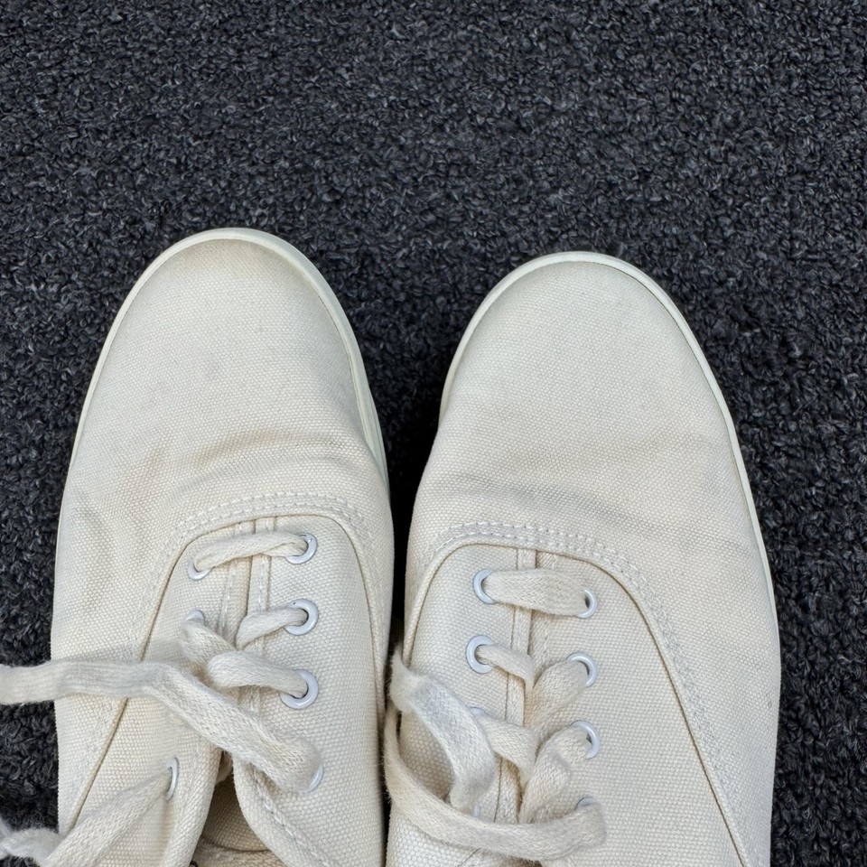 Vintage Keds Shoes Womens Size 9 Off White Canvas Lace Up Crest 90s WK ...