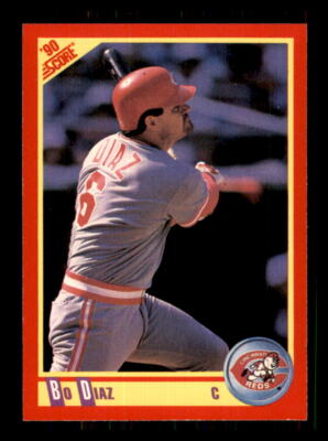 1990 Baseball Score Bo Diaz Cincinnati Reds #434 | eBay